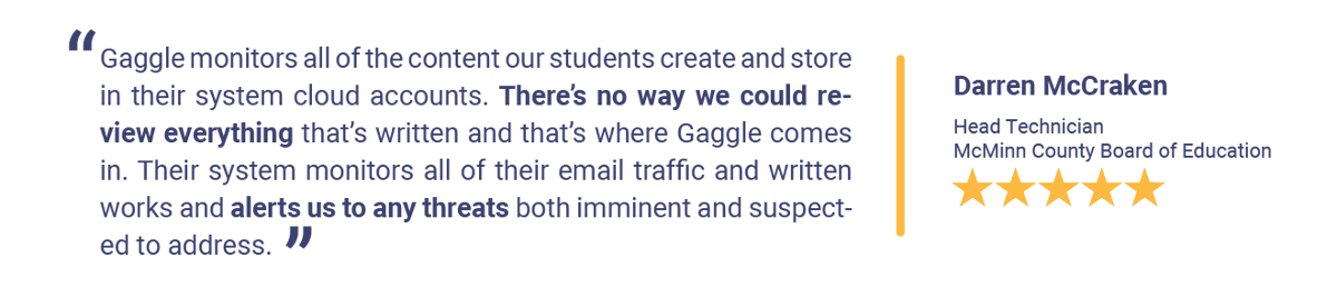 Gaggle | K-12 Online Safety Management Software